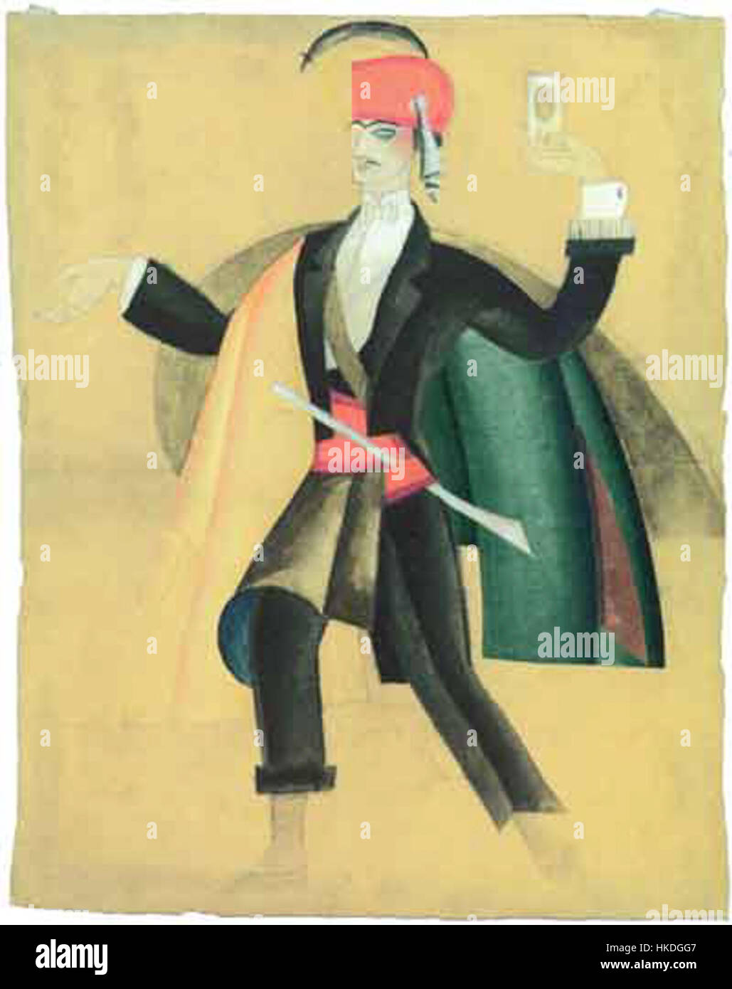 This 1922 painting by I. Nivinskiy depicts the mythical figure of ...