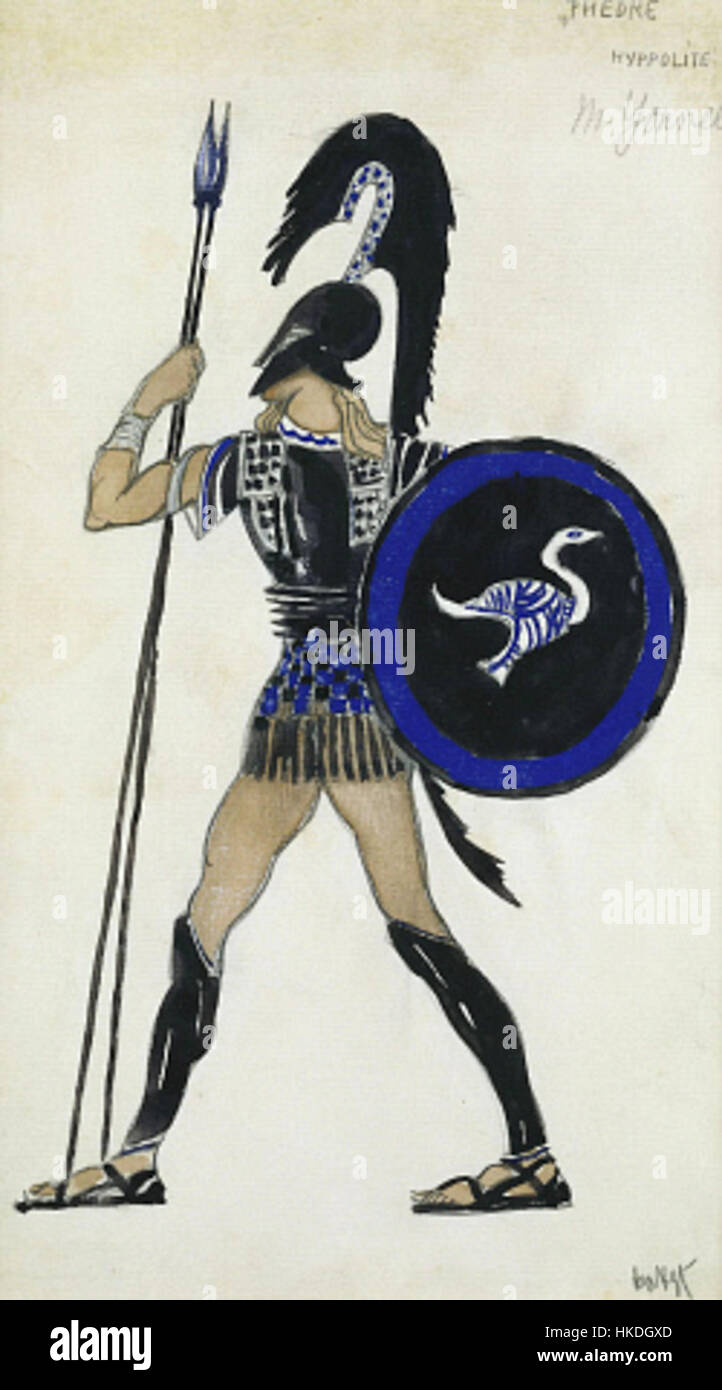 *Phaedra* by *Bakst* is a dynamic and expressive piece that focuses on ...