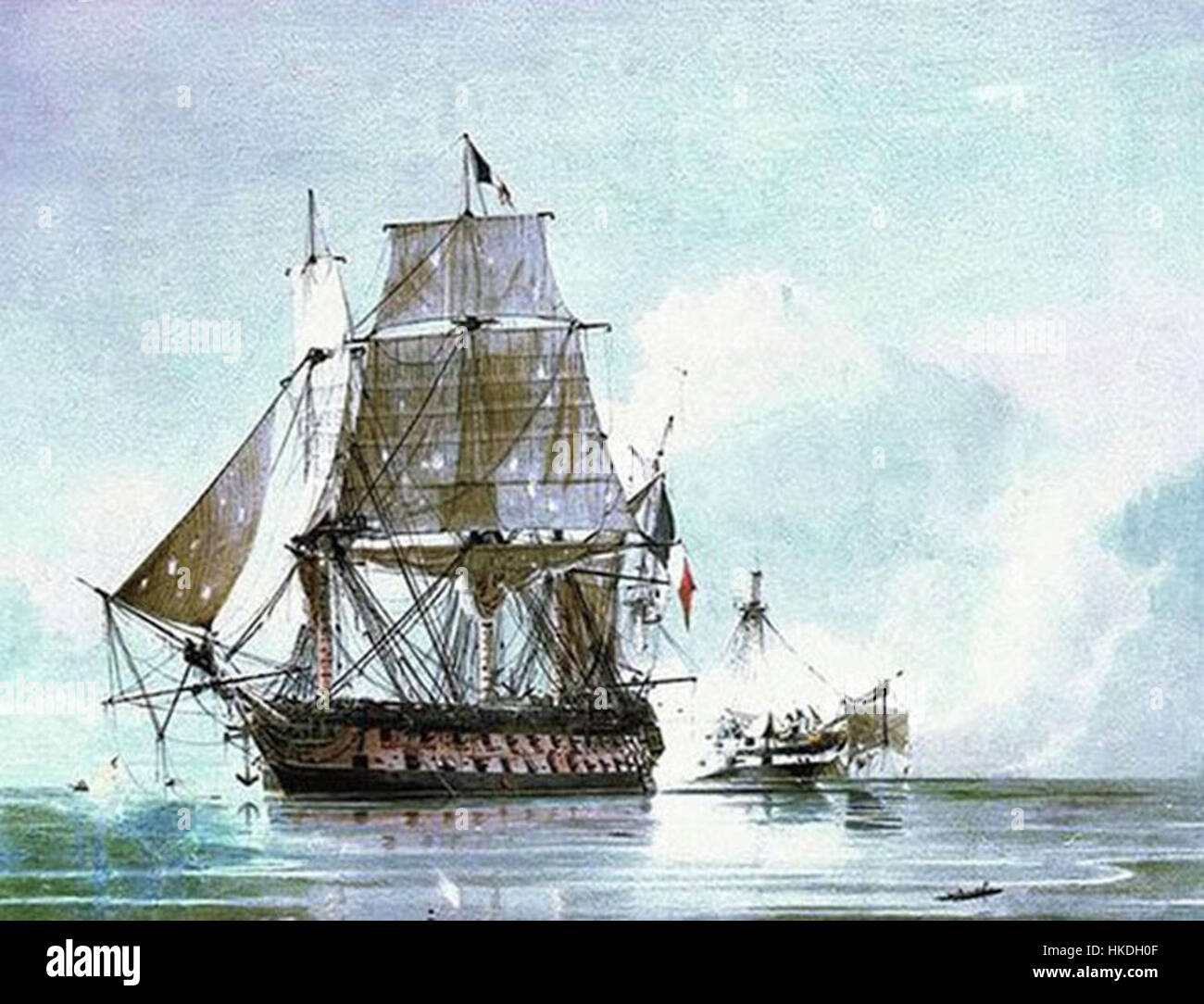 The painting titled Leander & Genereux explores a historical or ...