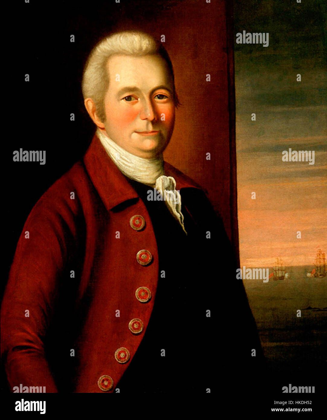 This painting depicts Captain John Barry, an important figure in the ...