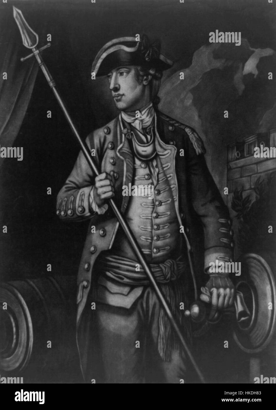 This historical portrait of David Wooster, Commander in Chief of the ...