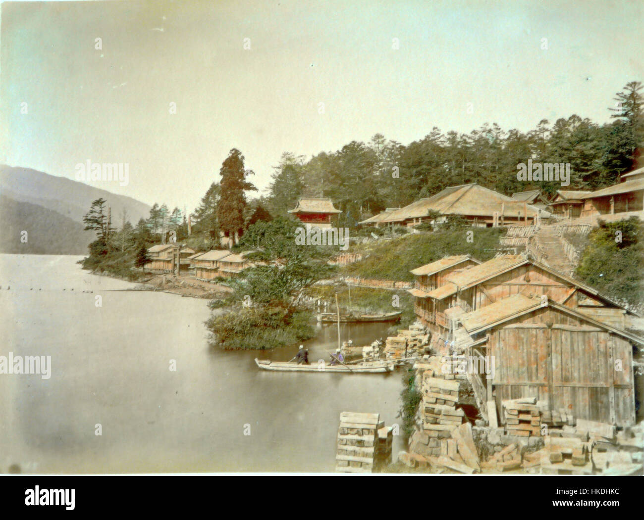 A depiction of Japanese art from 1886, showcasing traditional elements ...