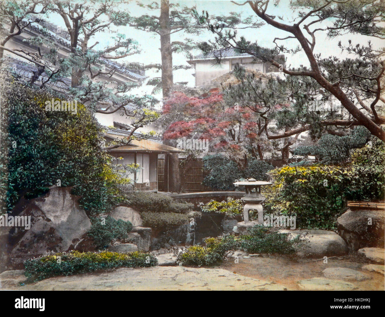 A 1886 painting of Japan, showcasing traditional Japanese life and ...
