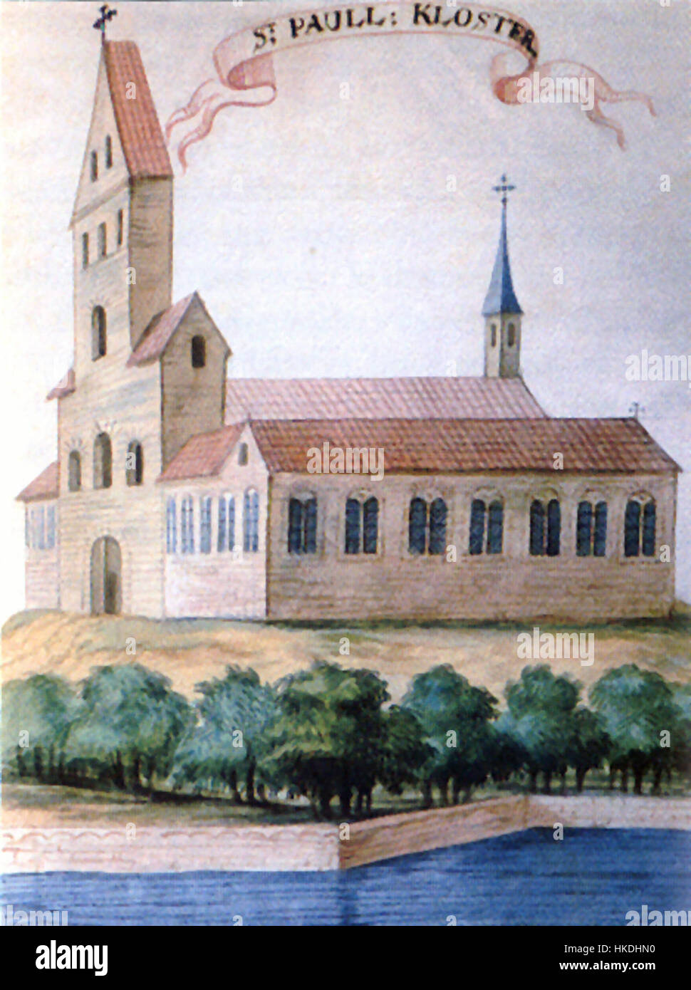 This artwork titled *St. Paul Kloster Bremen* depicts the historical St ...