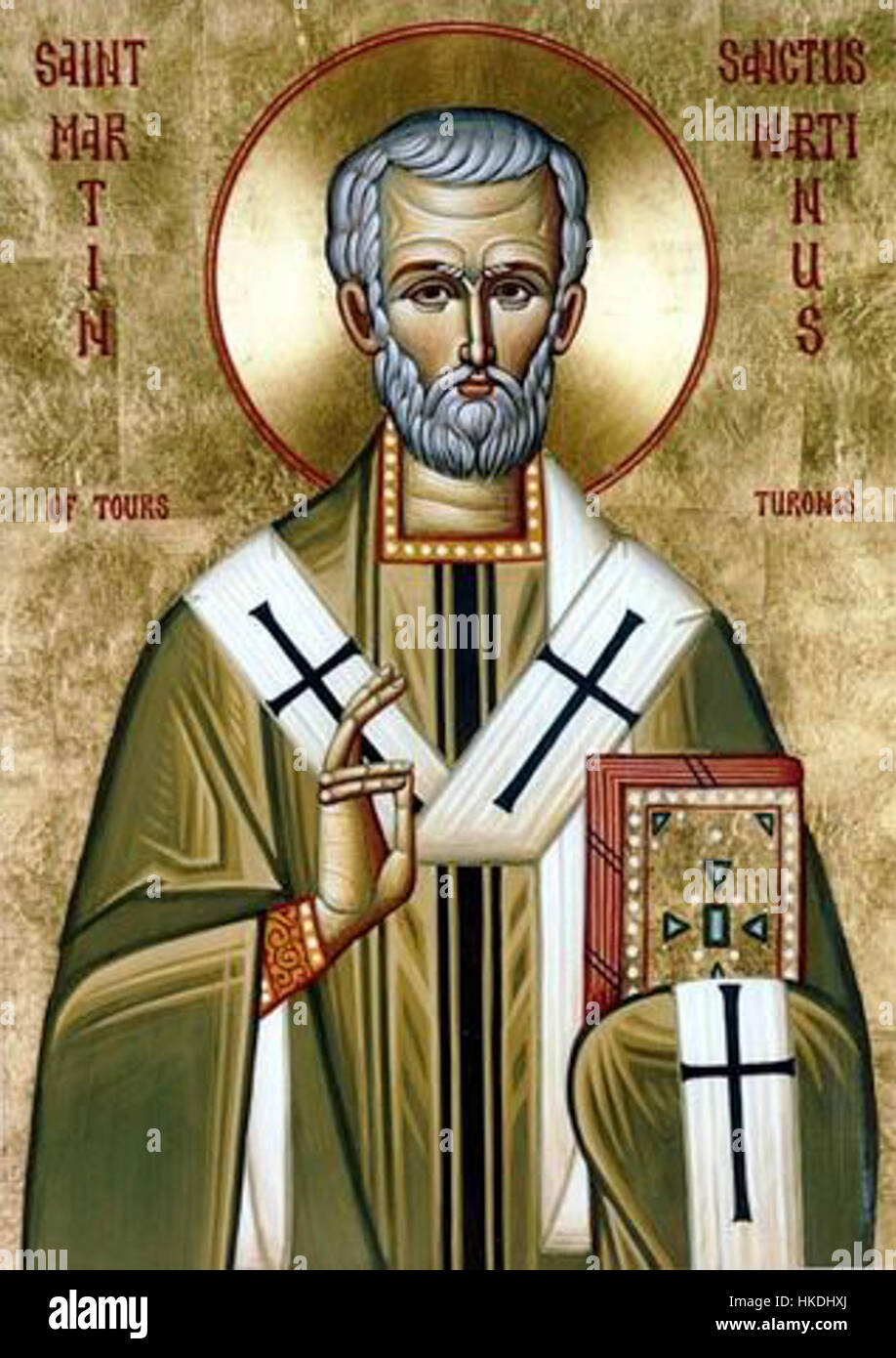 This painting of 'St. Martin of Tours' depicts the saint’s legendary ...