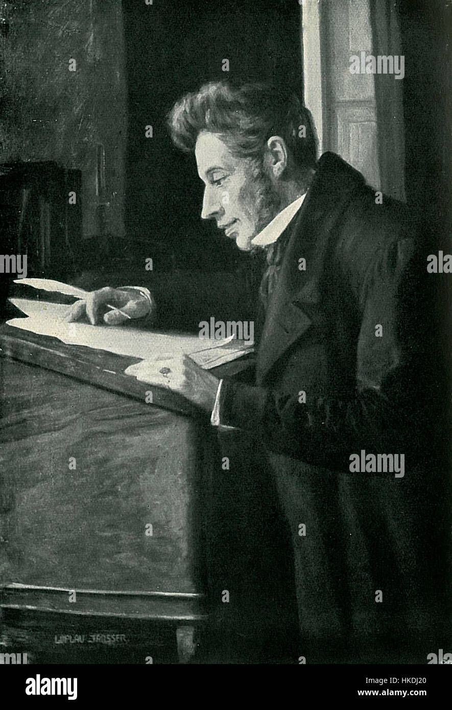 This portrait of Søren Kierkegaard, the Danish philosopher, captures ...