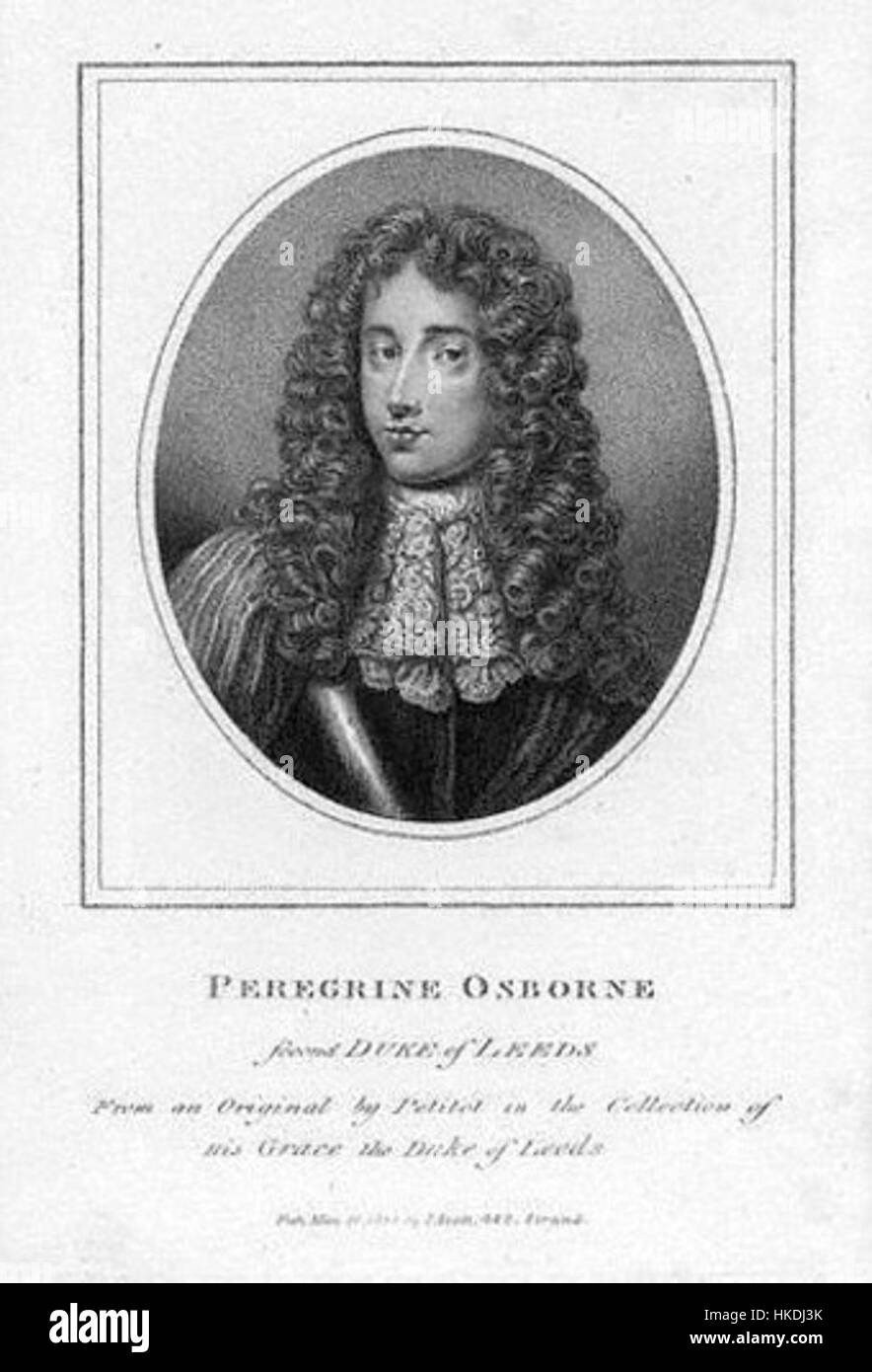 A portrait of Peregrine Osborne, an important historical figure. The ...