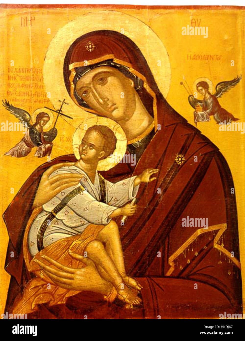 Panagia Koumbelidiki Amolyntos Icon Stock Photo - Alamy