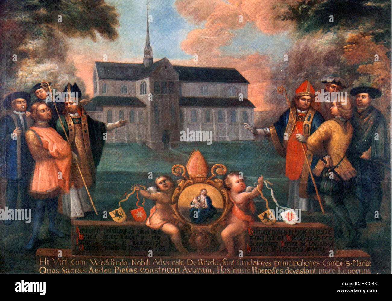'Kloster Marienfeld Stifter' is a historical painting depicting the ...