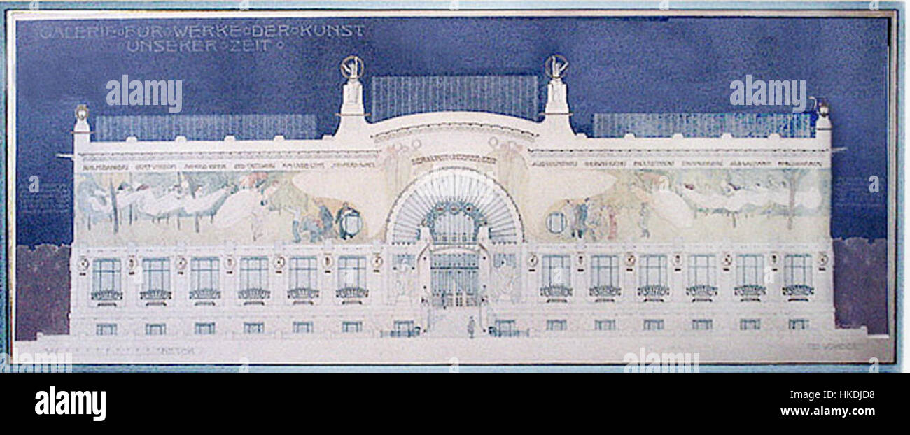 This artwork by Otto Wagner, known for his innovative architectural ...