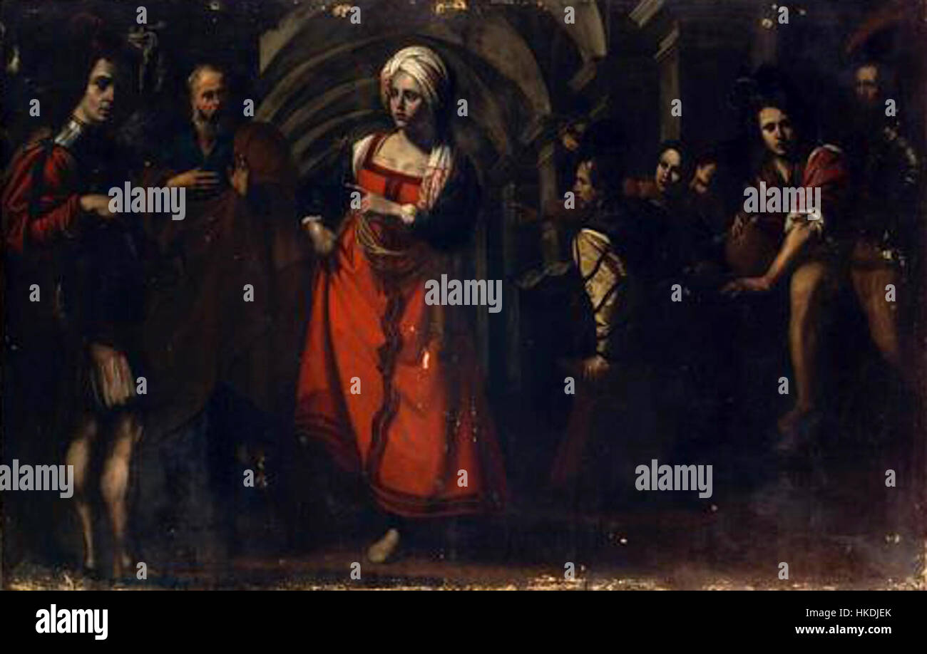 'Caravaggeschi 004' is an oil painting in the style of Caravaggio ...