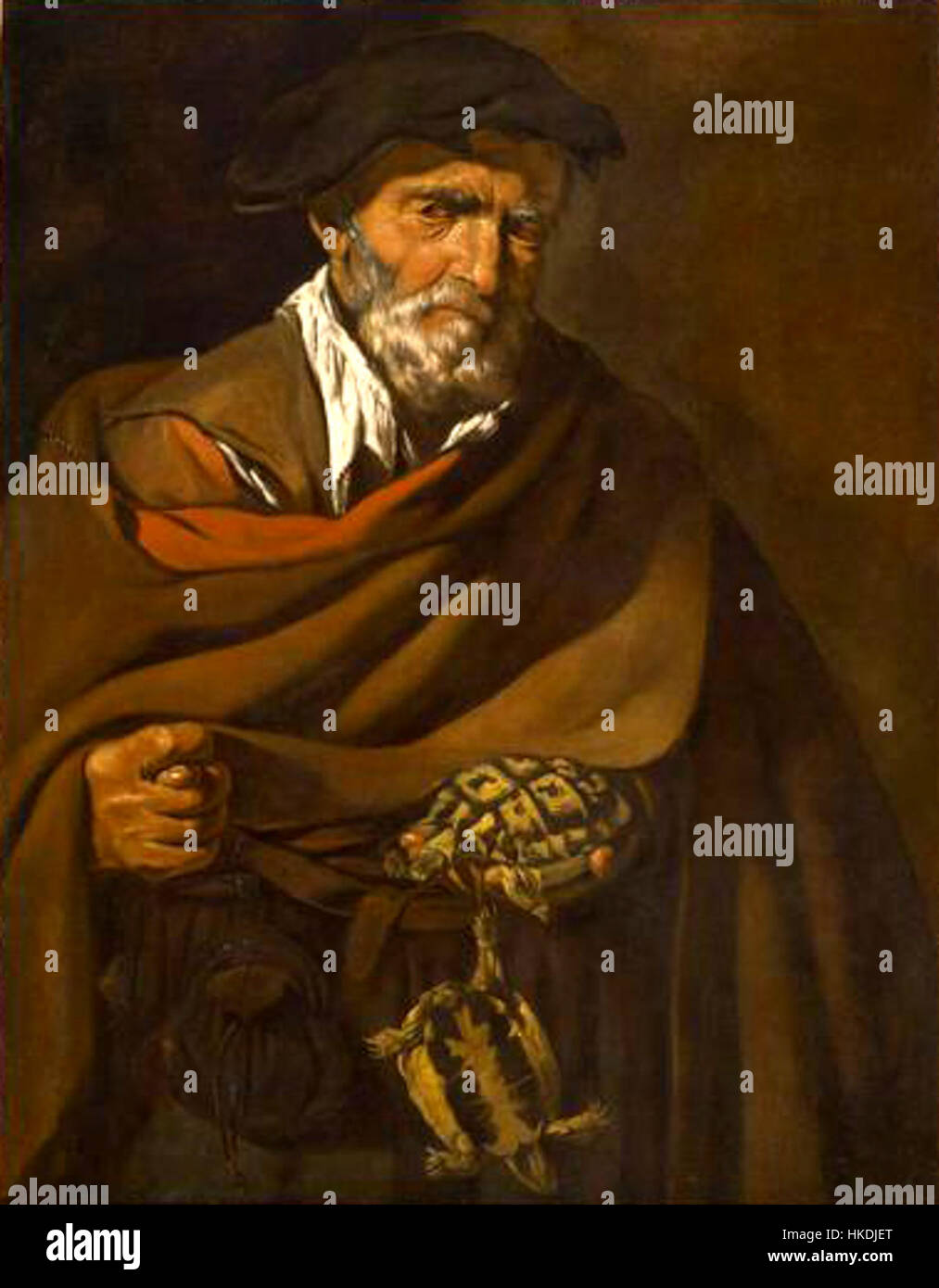 A painting by a Caravaggeschi artist, reflecting the Baroque style ...