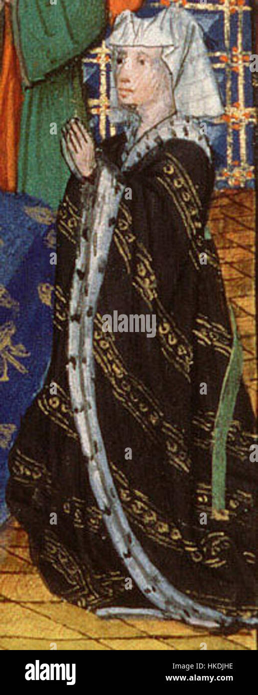 This painting depicts Blanche of Castile, a medieval queen of France ...