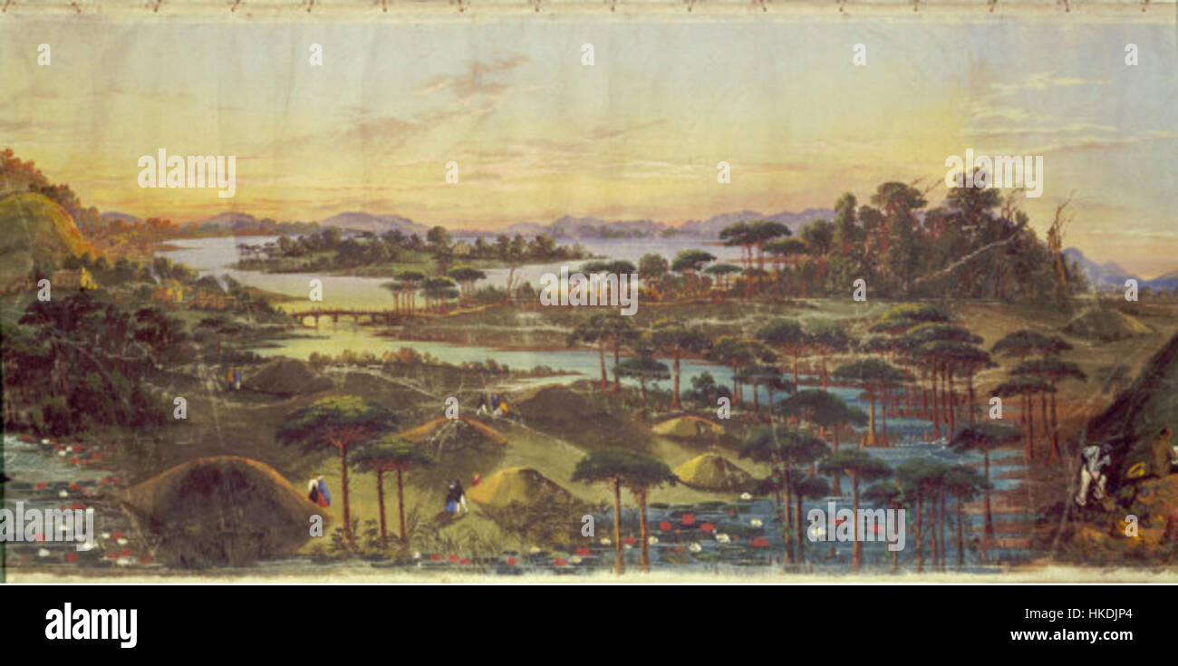 A panoramic artwork showcasing the monumental grandeur of the ...