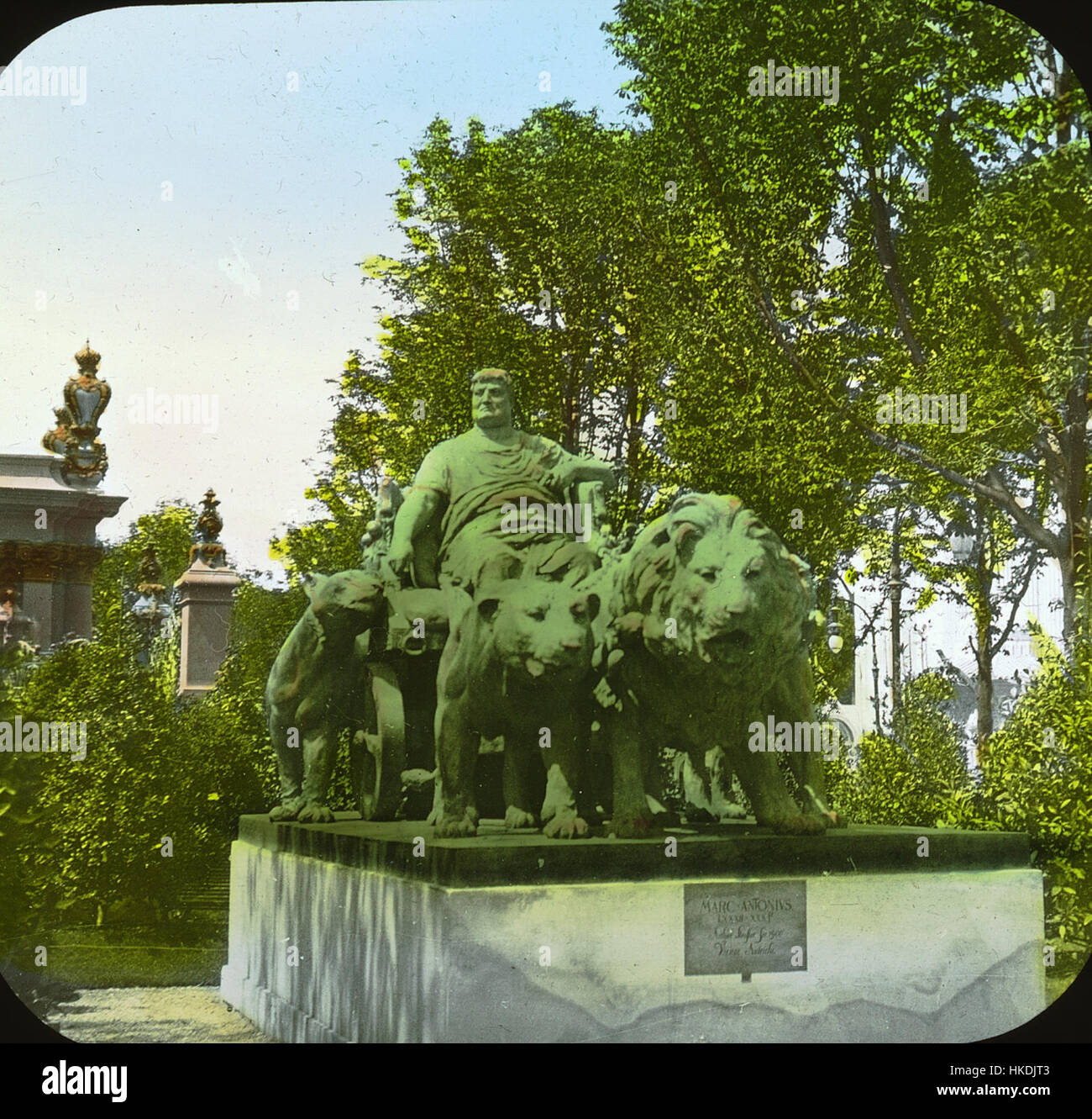 This early 20th-century oil painting by Arthur Strasser features a ...