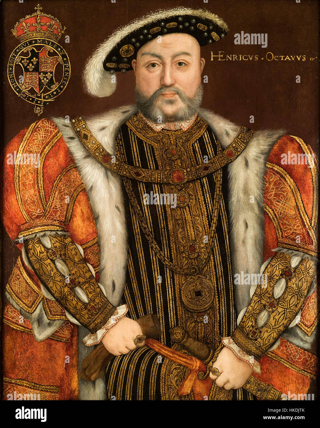 This iconic portrait of King Henry VIII showcases the powerful monarch ...