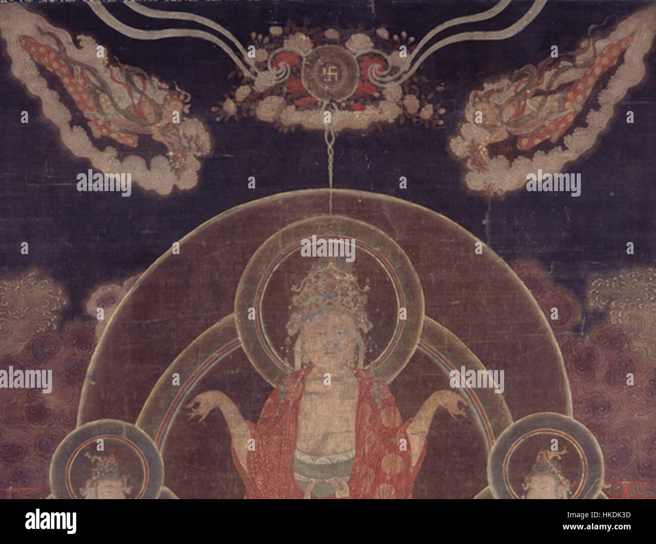 This 13th-century Goryeo Dynasty painting depicts scenes from the ...