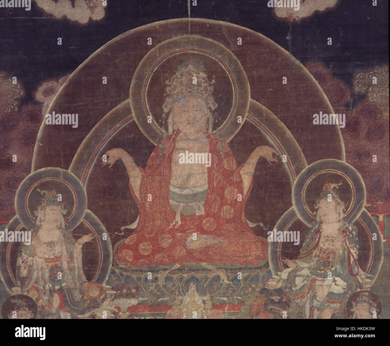 *Hwaeomgyeong Byeonsangdo* is a Goryeo-era Buddhist manuscript painting ...