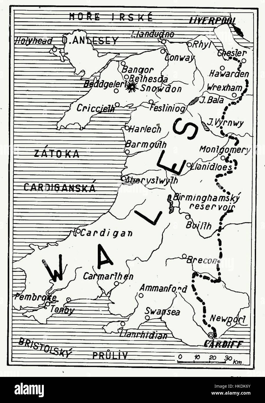 A landscape painting depicting the scenic beauty of Wales. The artwork ...