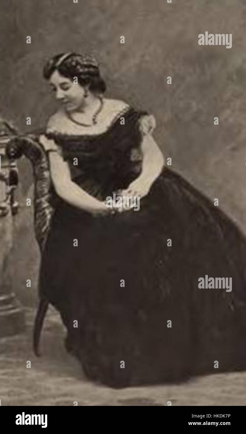 The portrait of Clothilde de La Rochelambert captures a historical ...