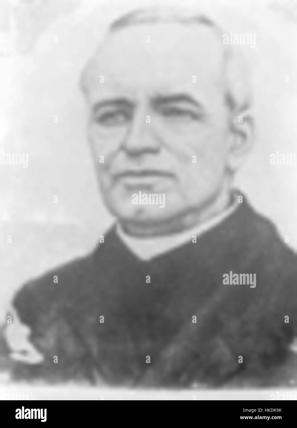 'Padre Amstad' is a portrait painting, possibly depicting a religious ...