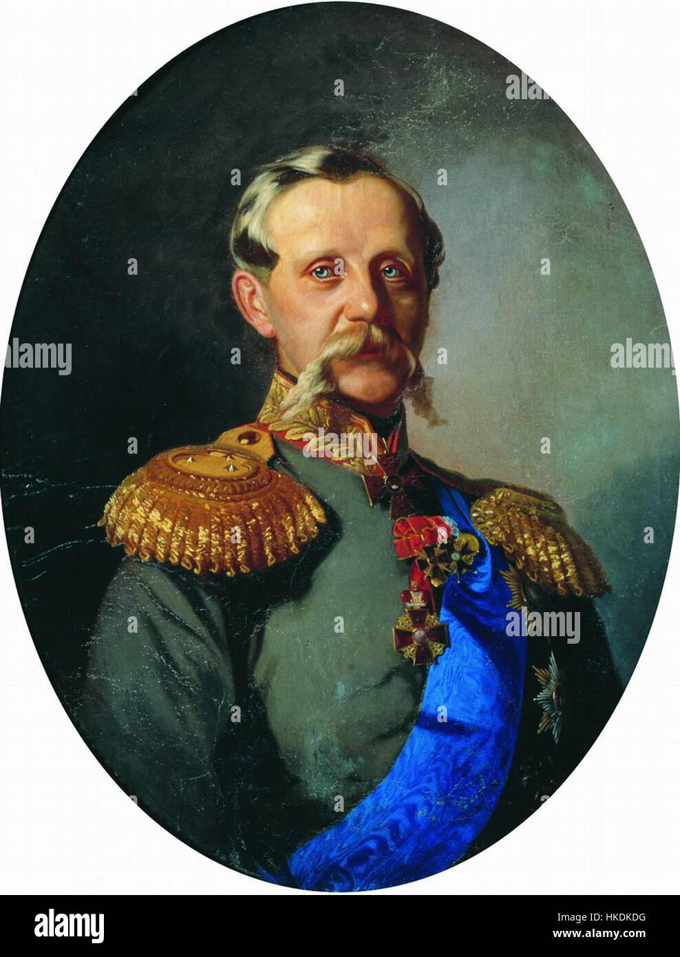 This 1869 portrait of E.P. Samsonov by I. Makarov captures the Russian ...