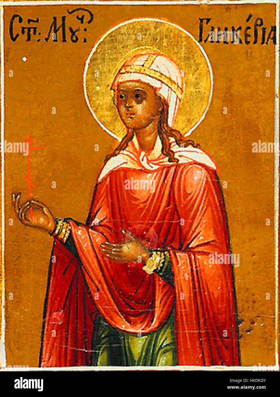 'Saint Glikeriya' is an iconic religious painting depicting Saint ...