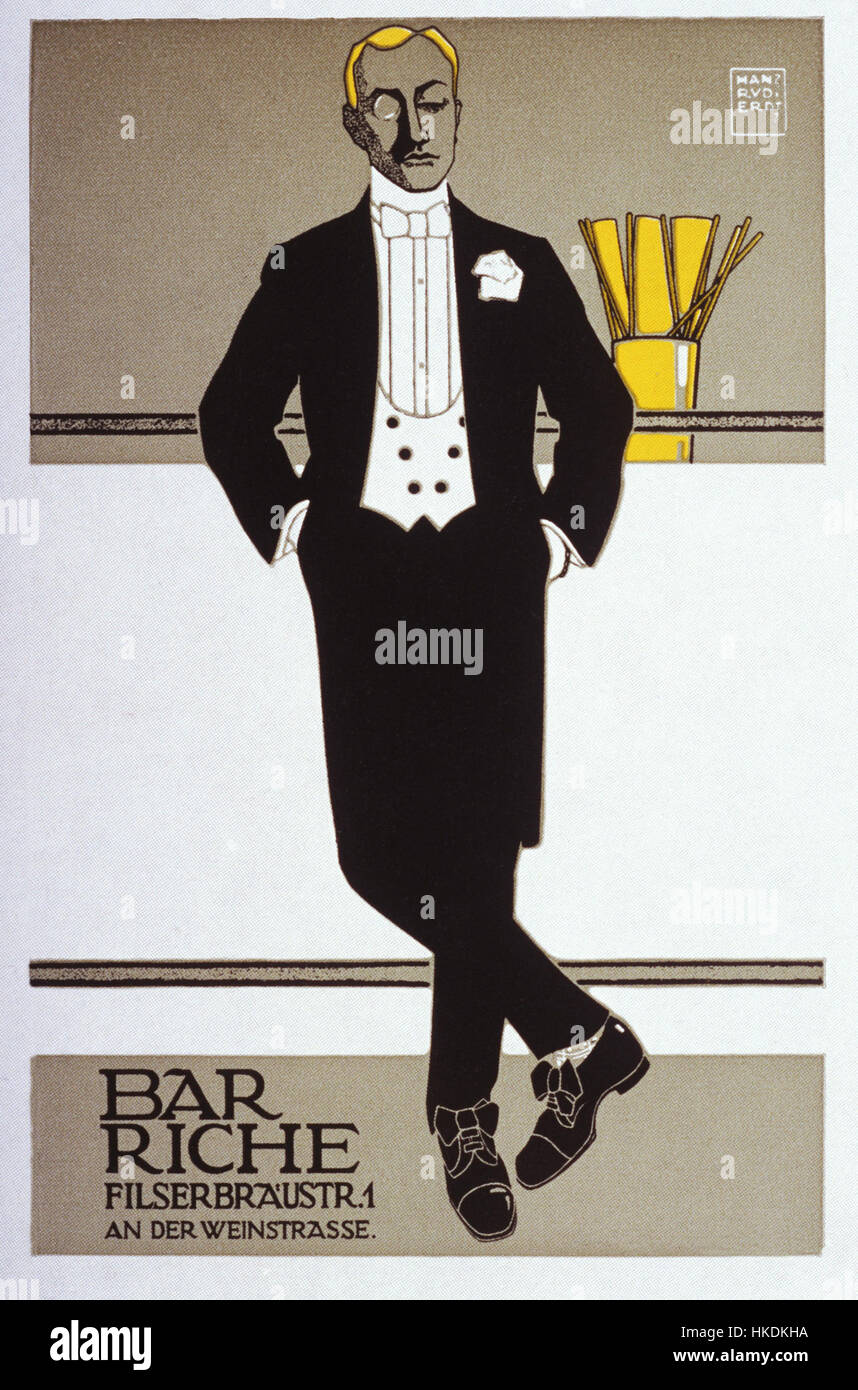 'Bar Riche' by Hans Rudi Erdt is a dynamic piece showcasing Erdt's ...