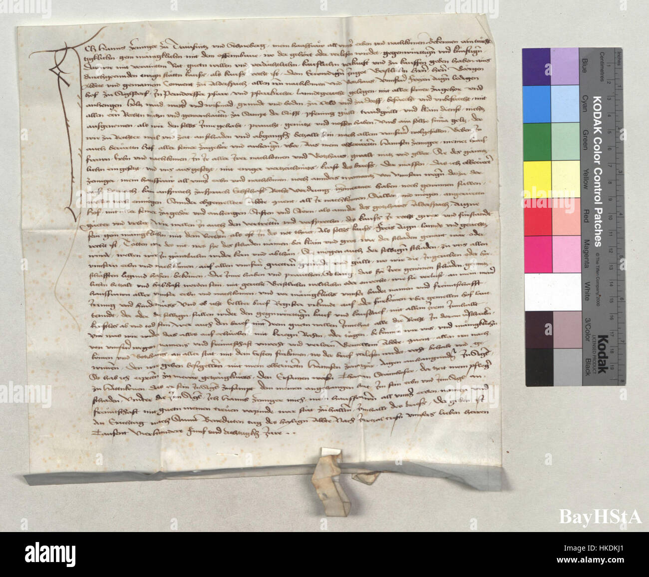 This historical document, a certificate issued to Hanns Zennger ...
