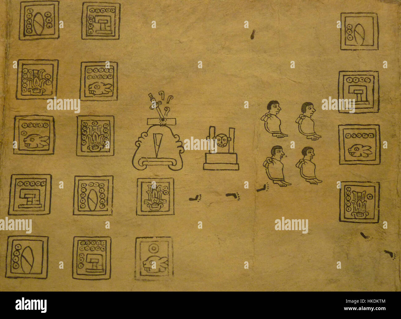 The Boturini Codex, folio 10, is a pre-Columbian Mexican manuscript ...