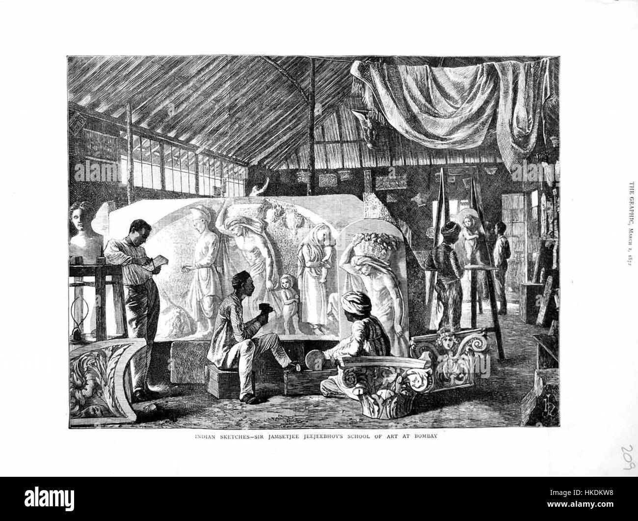 An artwork from a 1872 art school exhibition showcasing the academic ...