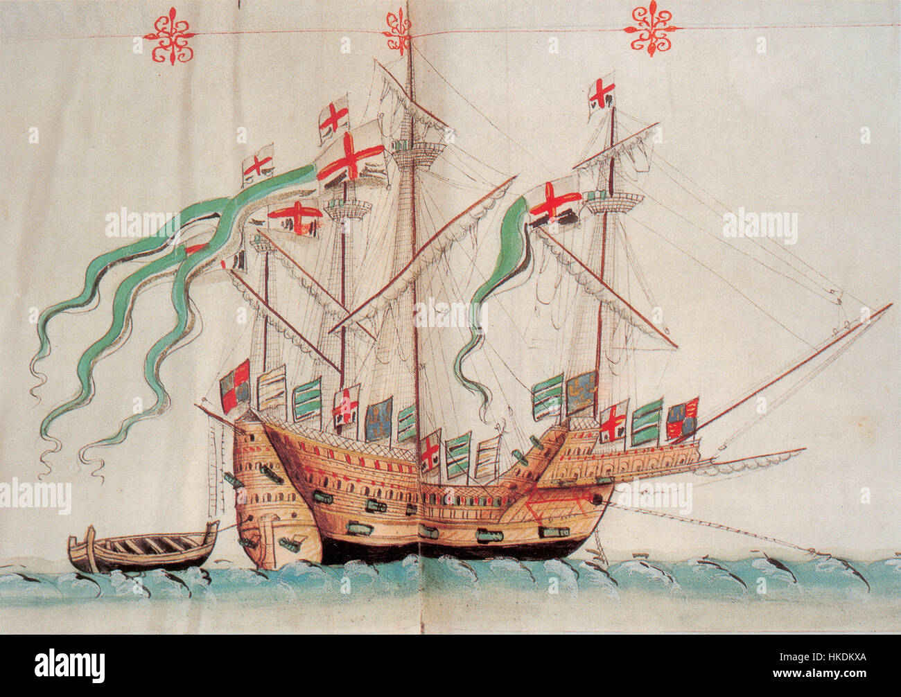 The 'Anthony Roll 5 Great Bark' is part of a famous collection of naval ...