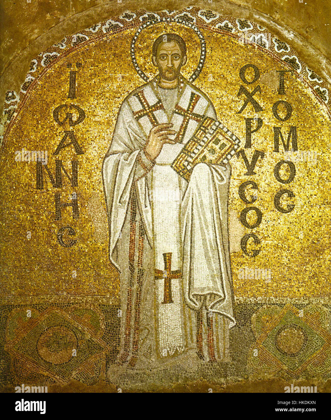 The painting titled 'John Chrysostom' is an artistic interpretation of ...