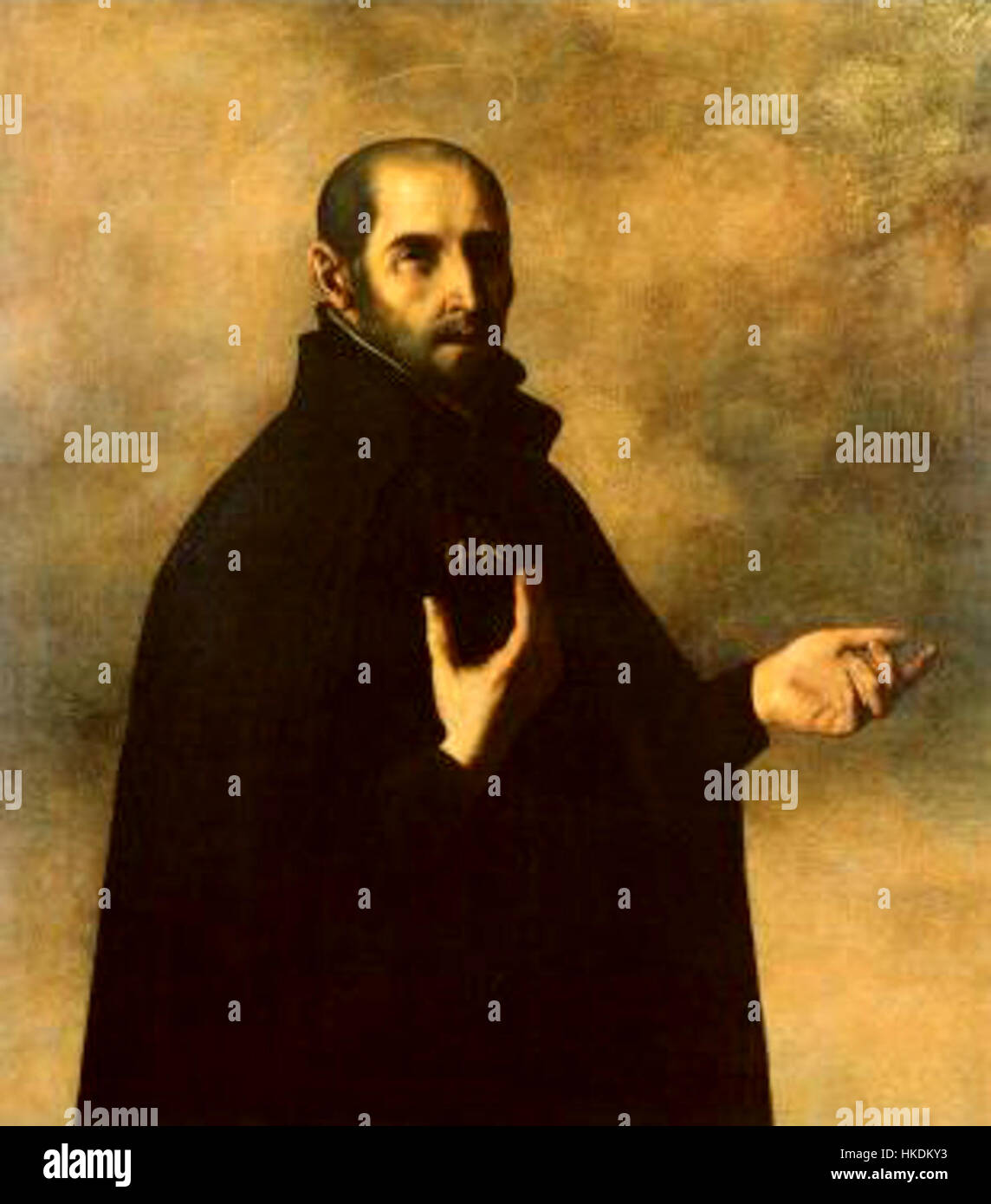 Francisco Zurbarán's portrait of Ignatius Loyola, the founder of the ...