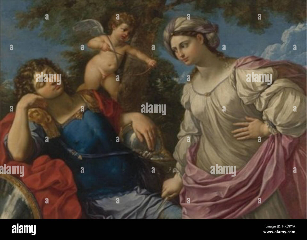 *Rinaldo y Armida* by Battistino del Gessi depicts a romantic scene ...