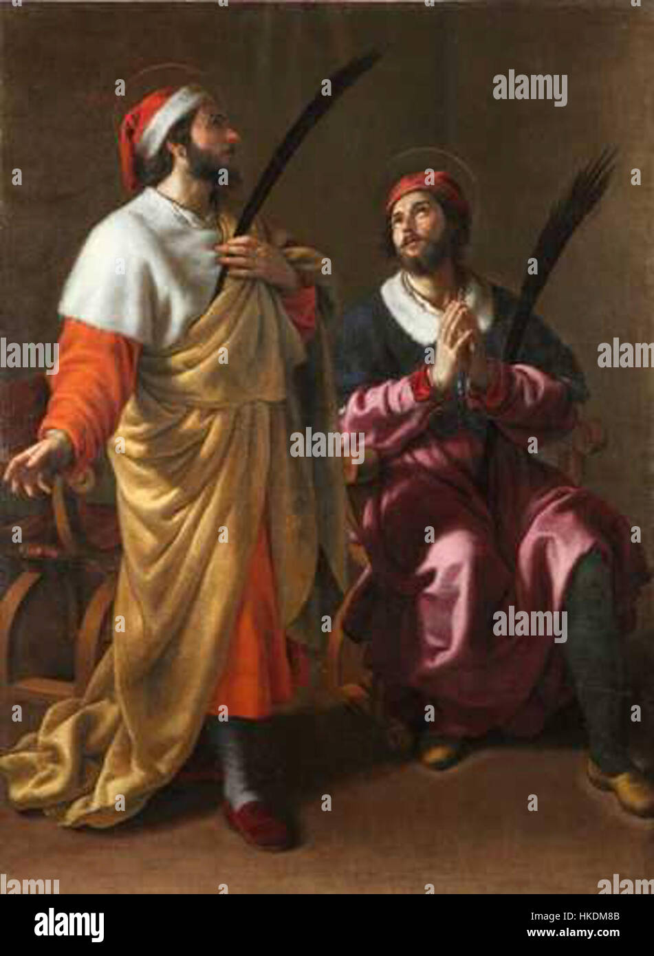 Alessandro Turchi I Santi Medici (Bitonto Stock Photo - Alamy