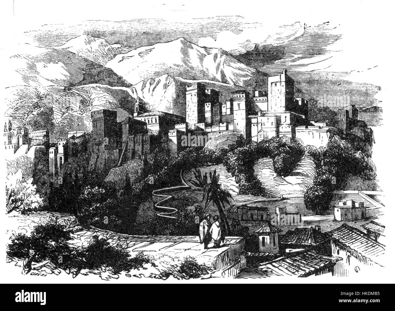 The illustration from 'Los Monfies de las Alpujarras' captures the ...