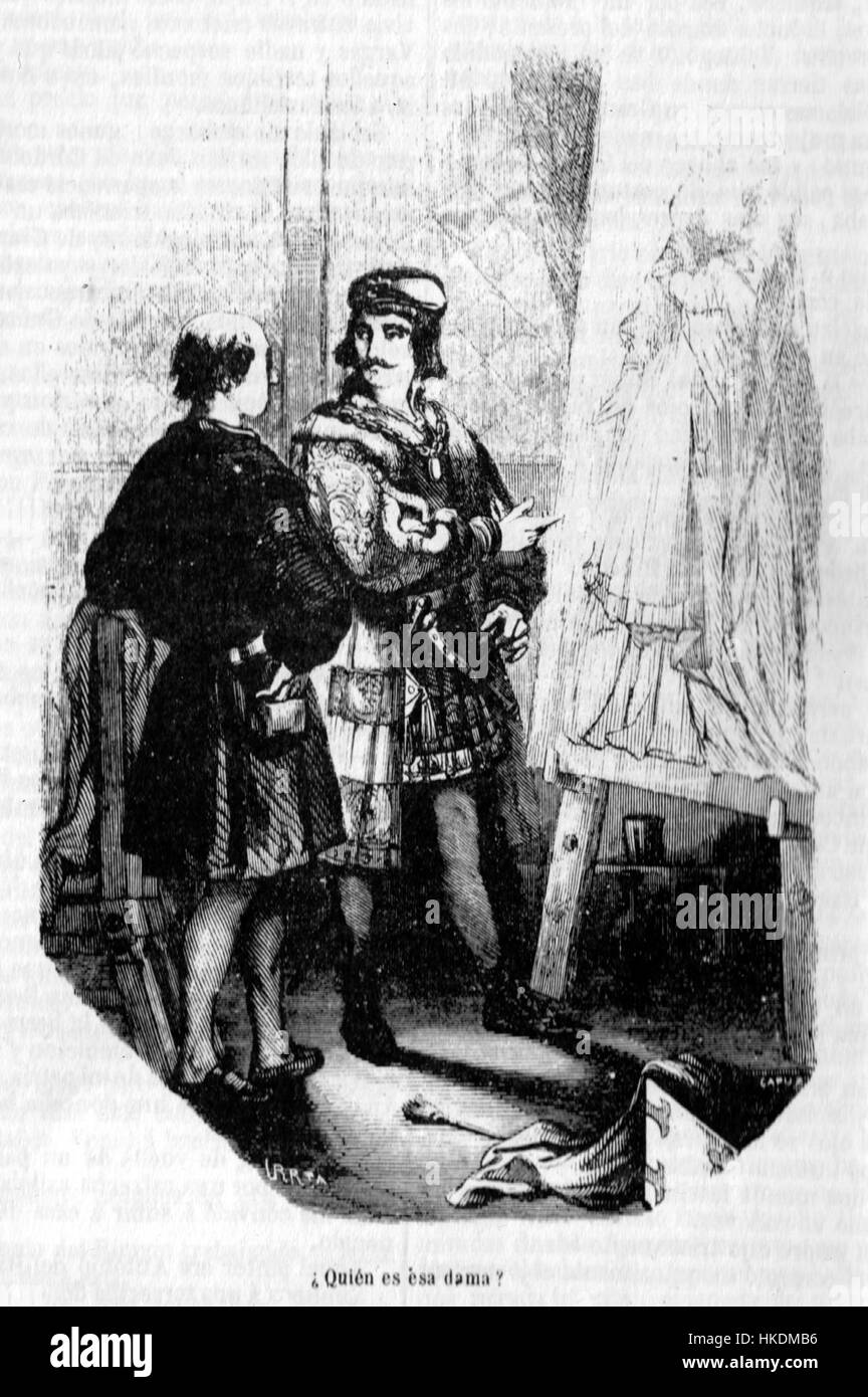 'Los Monfies de las Alpujarras' is a historical illustration depicting ...