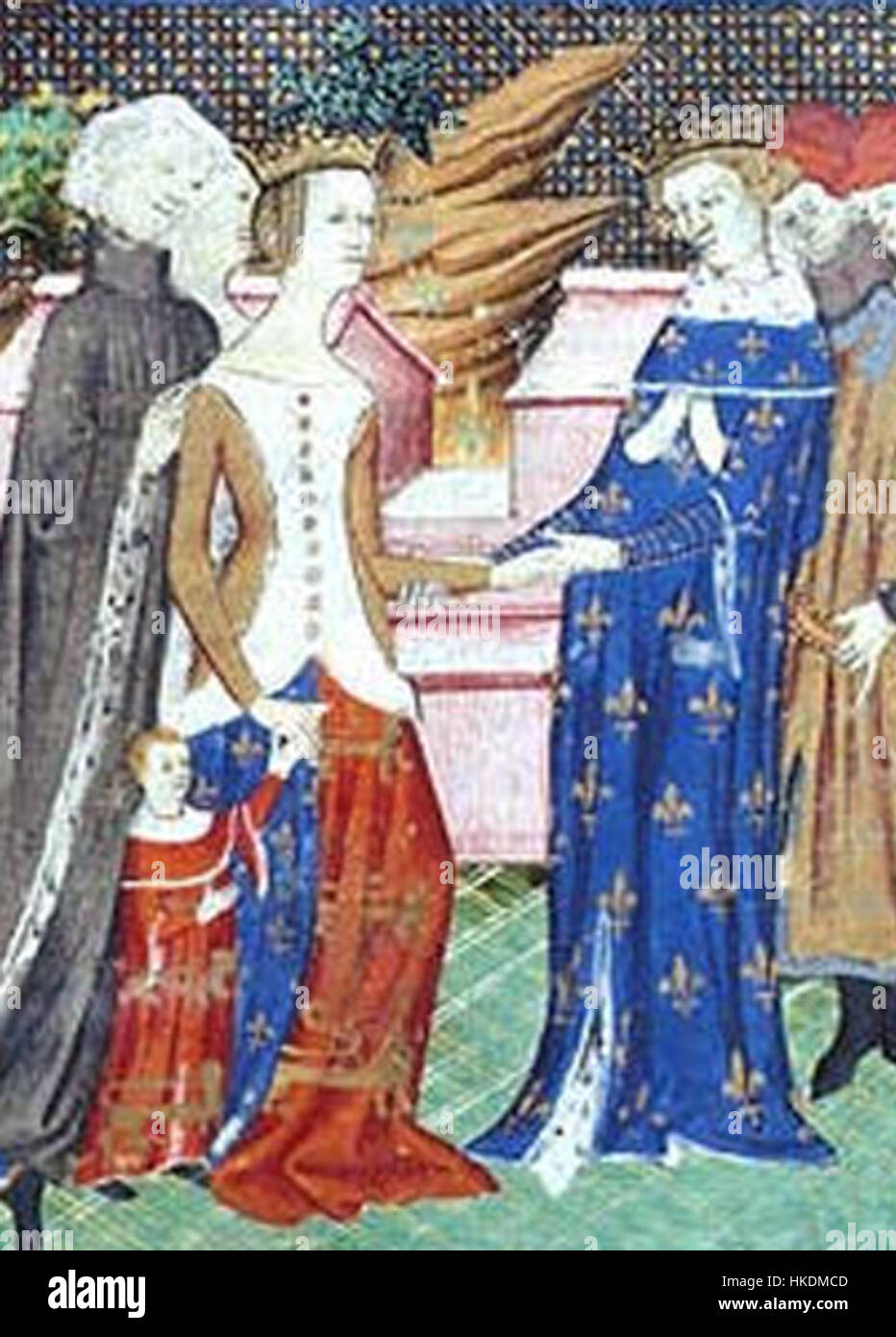 The painting titled 'Isabela Karel 4' presents a regal portrait of ...