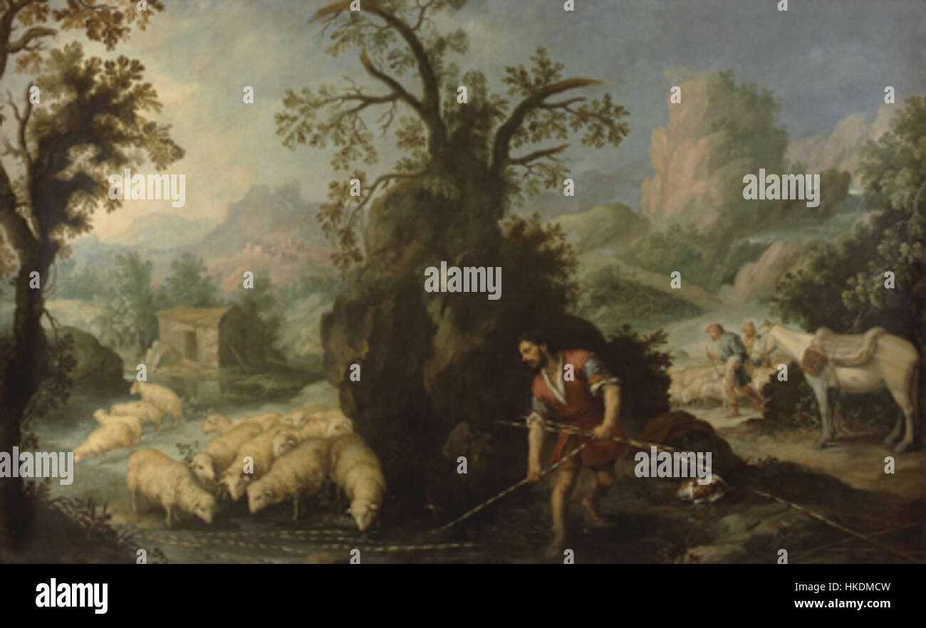 This painting by Murillo depicts the biblical figure Jacob. Known for ...