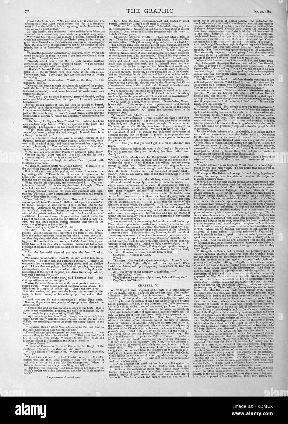 A page from 'The Graphic' in 1883, showcasing an illustrated historical ...