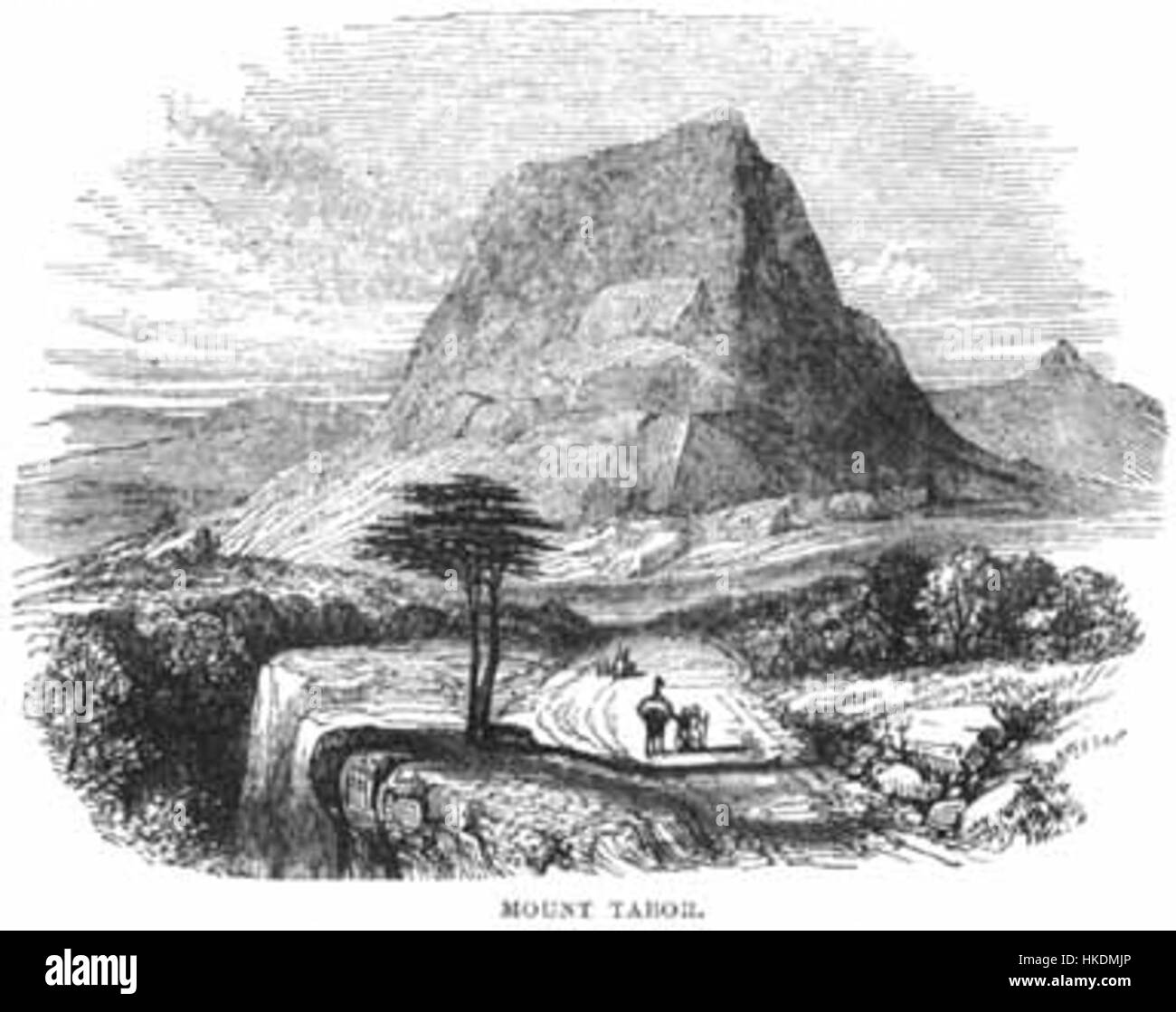 An artistic depiction of Tabor in Galilee, often tied to historical and ...