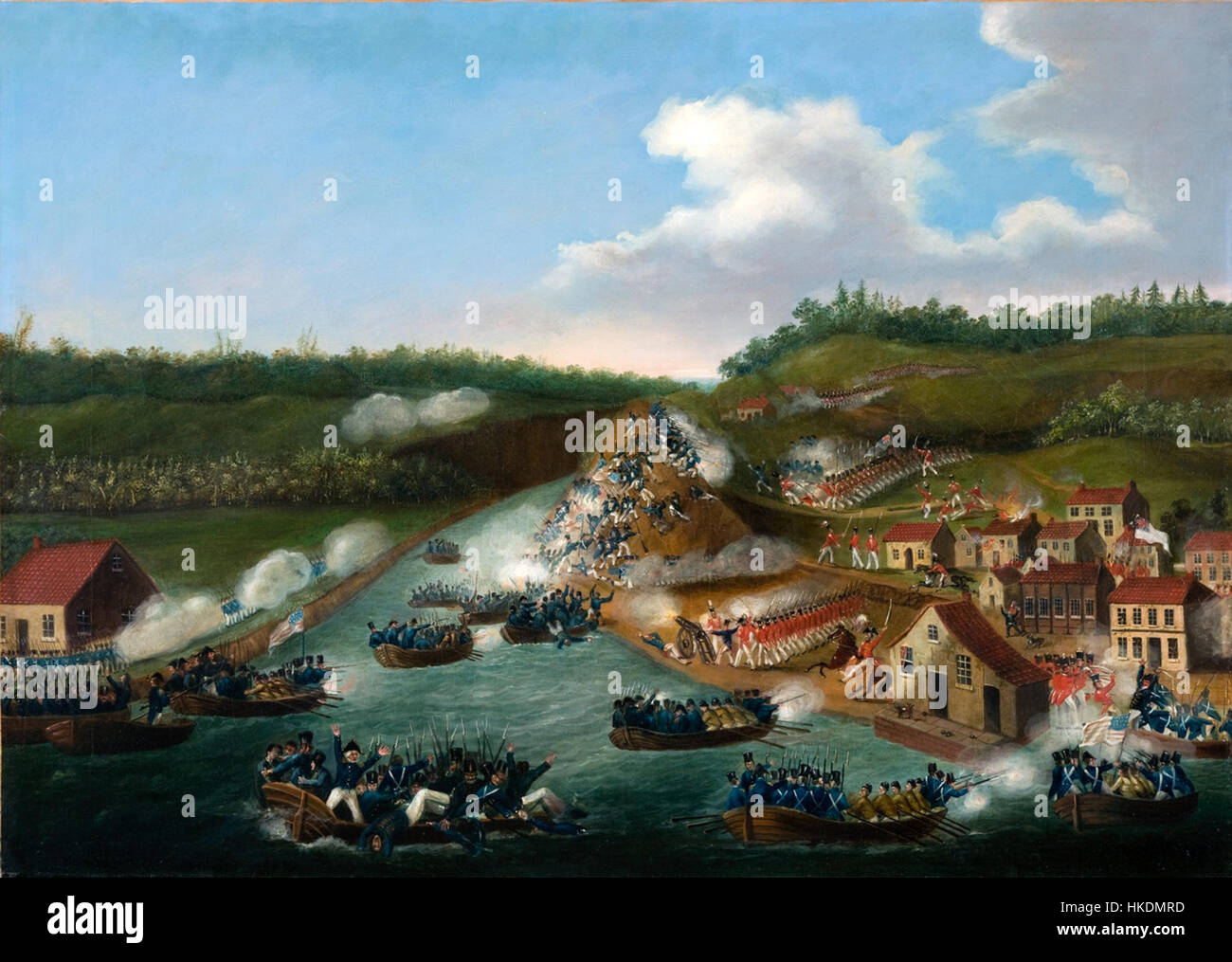 Battle of Queenston Heights, Artist Unknown Stock Photo - Alamy