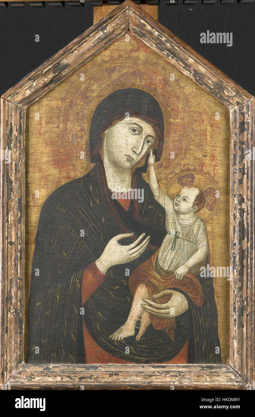 This artwork is a reproduction of Duccio di Buoninsegna’s famous ...