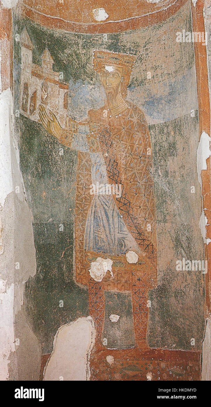 The painting 'Srpski Kralj Mihajlo' depicts the Serbian King Mihajlo ...