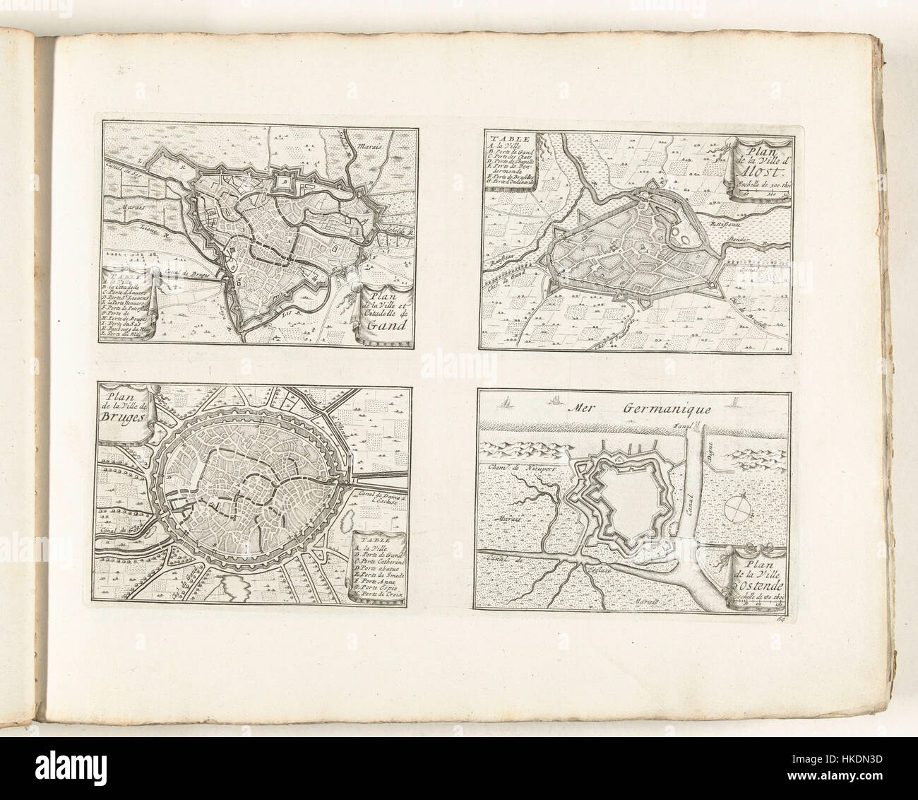 The 'Stadsplan' map, created by Pieter Mortier, illustrates the cities ...