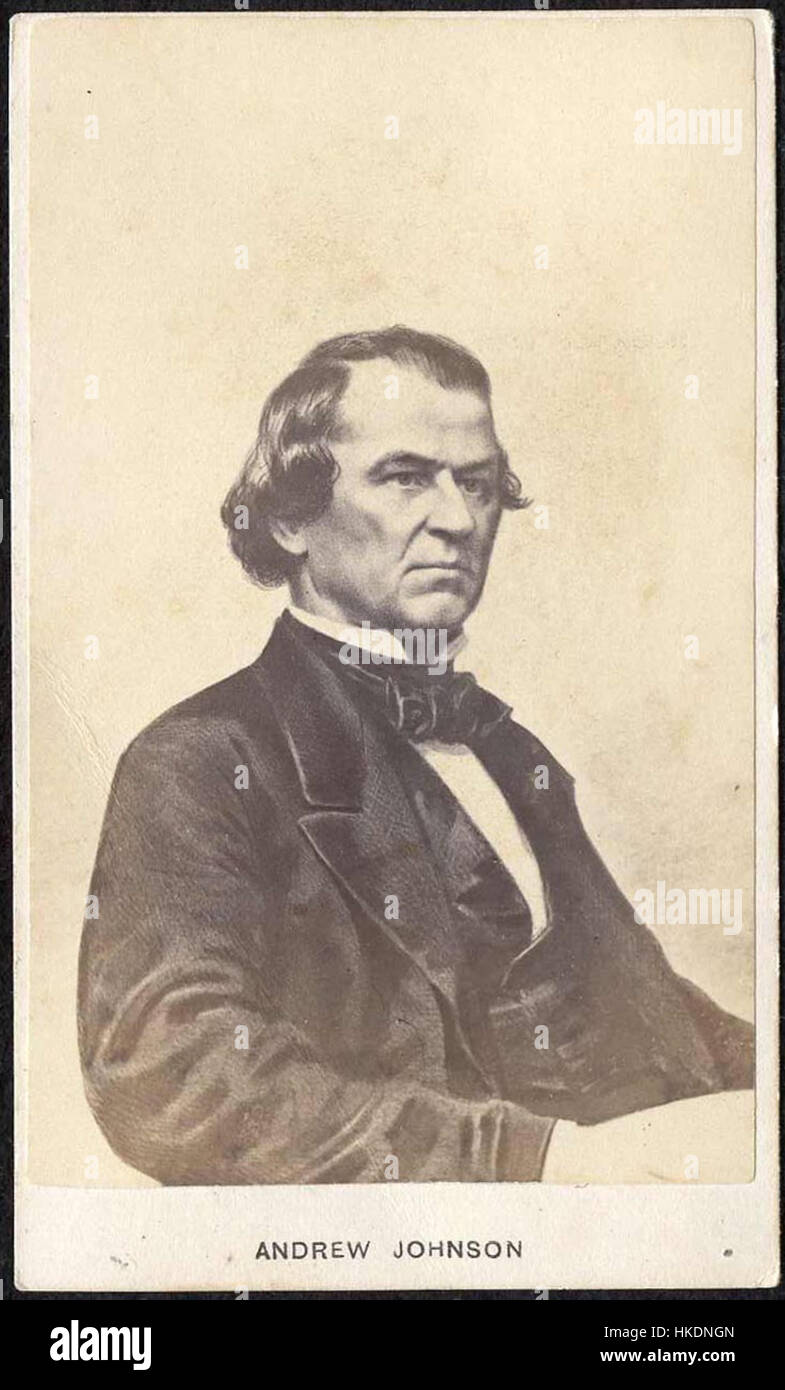 This portrait of Andrew Johnson, the 17th President of the United ...