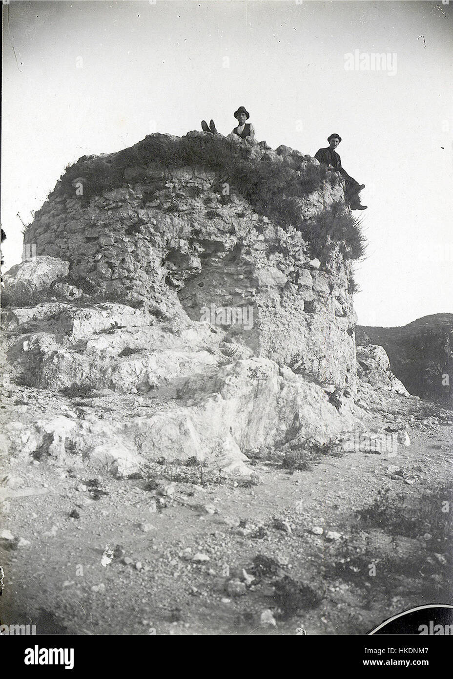 This 1894 photograph shows the ruins of the Castle of Mendicino in ...