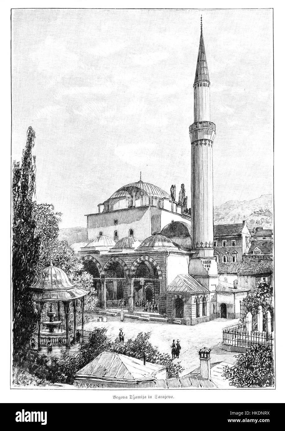 Ottoman mosque painting Black and White Stock Photos & Images - Alamy