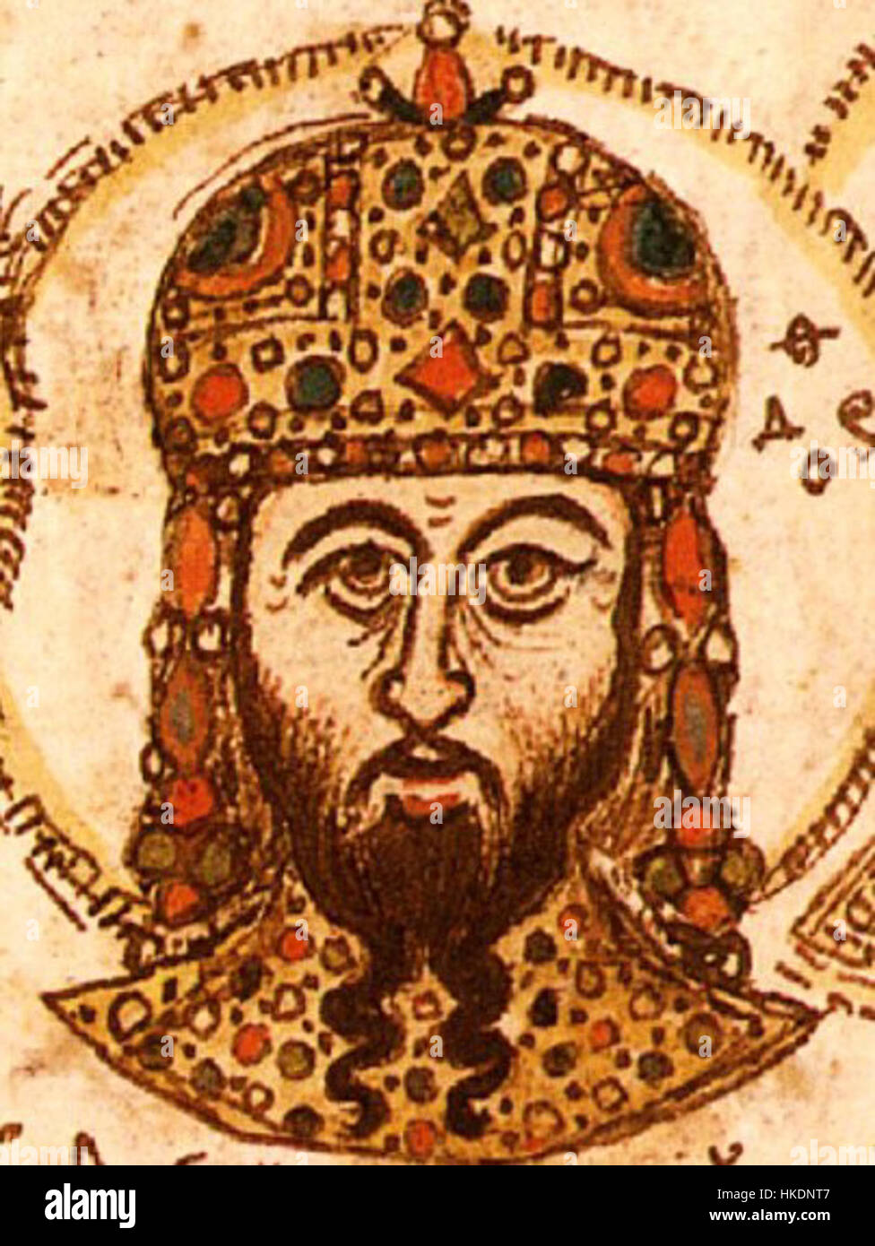 This miniature portrait depicts Theodore II Laskaris, the Byzantine ...